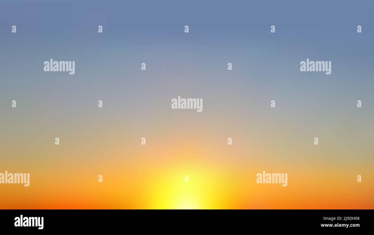 Gradient background illustration. Natural colors, sunrise or sunset ...