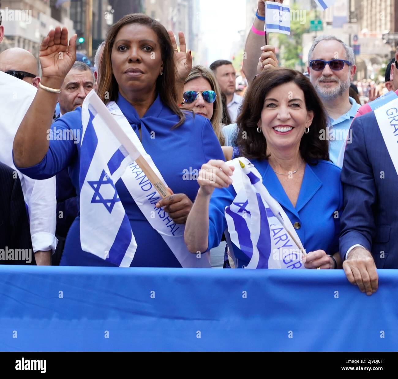 New York, USA. 22nd May, 2022. L-R: Jerry Nadler, Letitia James, Kathy ...