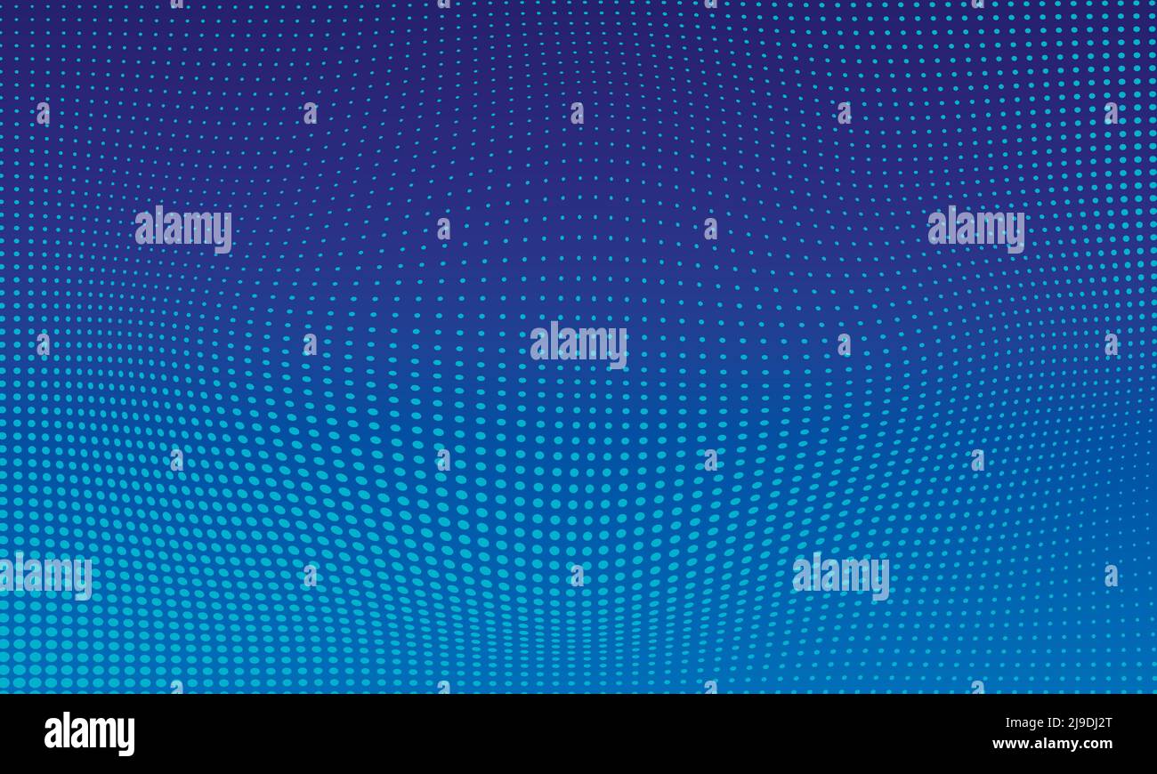 Abstract blue halftone wave background, bright gradient Stock Vector ...