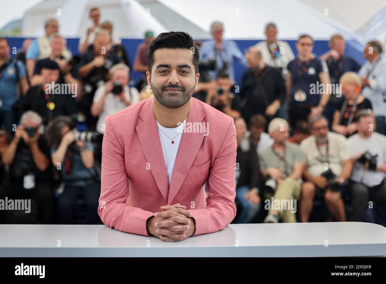 Cannes, France. 22nd May, 2022. Saim Sadiq attends the photocall for ...