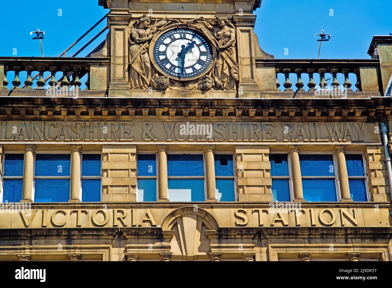 Victoria Railway Station, Manchester, England Stock Photo - Alamy
