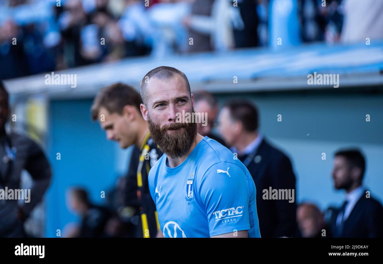Malmoe, Sweden. 22nd May, 2022. Jo Inge Berget (32) of Malmoe FF seen ...