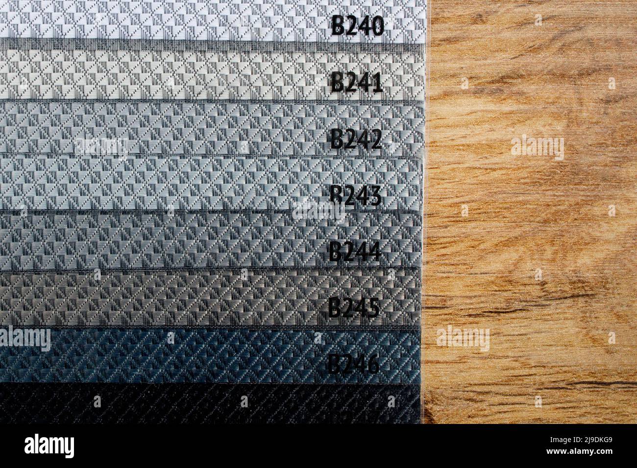 Catalog of different shades of fabric colors. Variety of color of dense ...