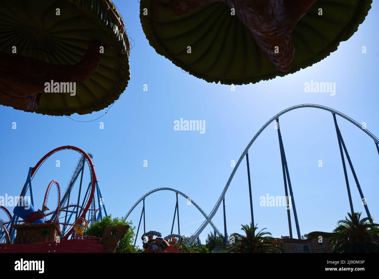 Valencia, spain - May 20, 2022: A tall, slender metal structure ...