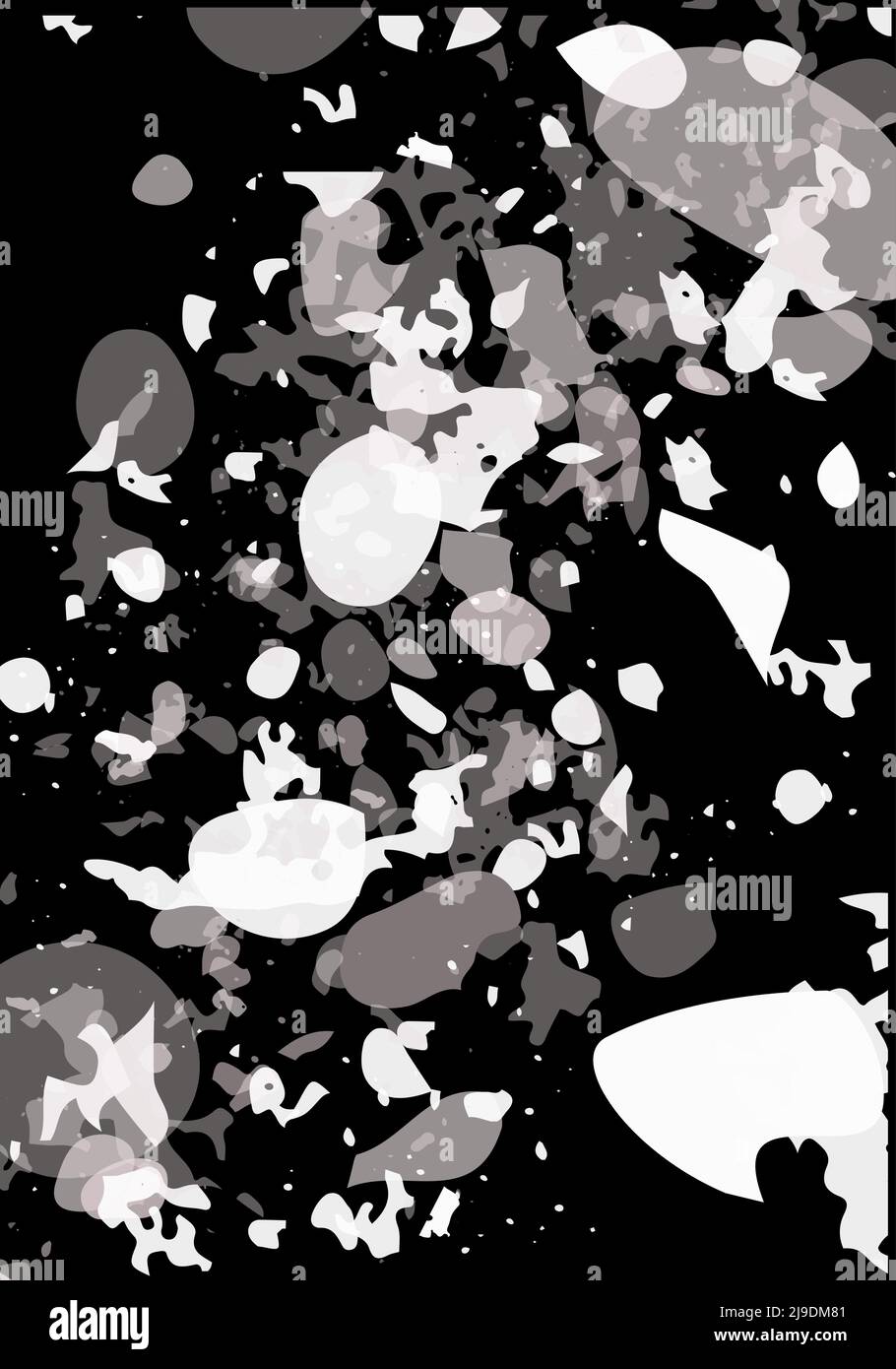 Terrazzo modern abstract template. Black and white texture of classic ...