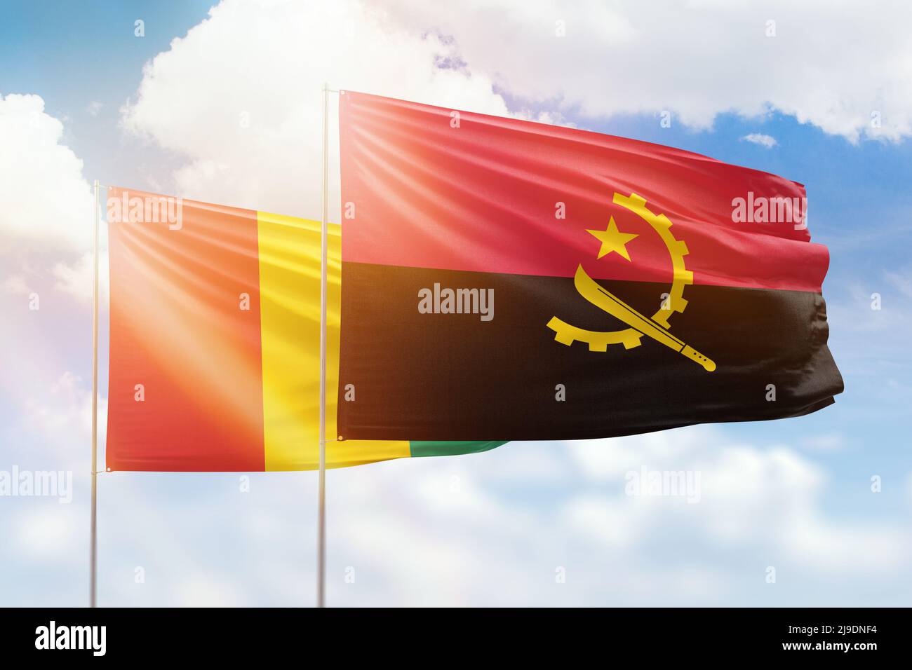 Angola guinea flag hi-res stock photography and images - Alamy