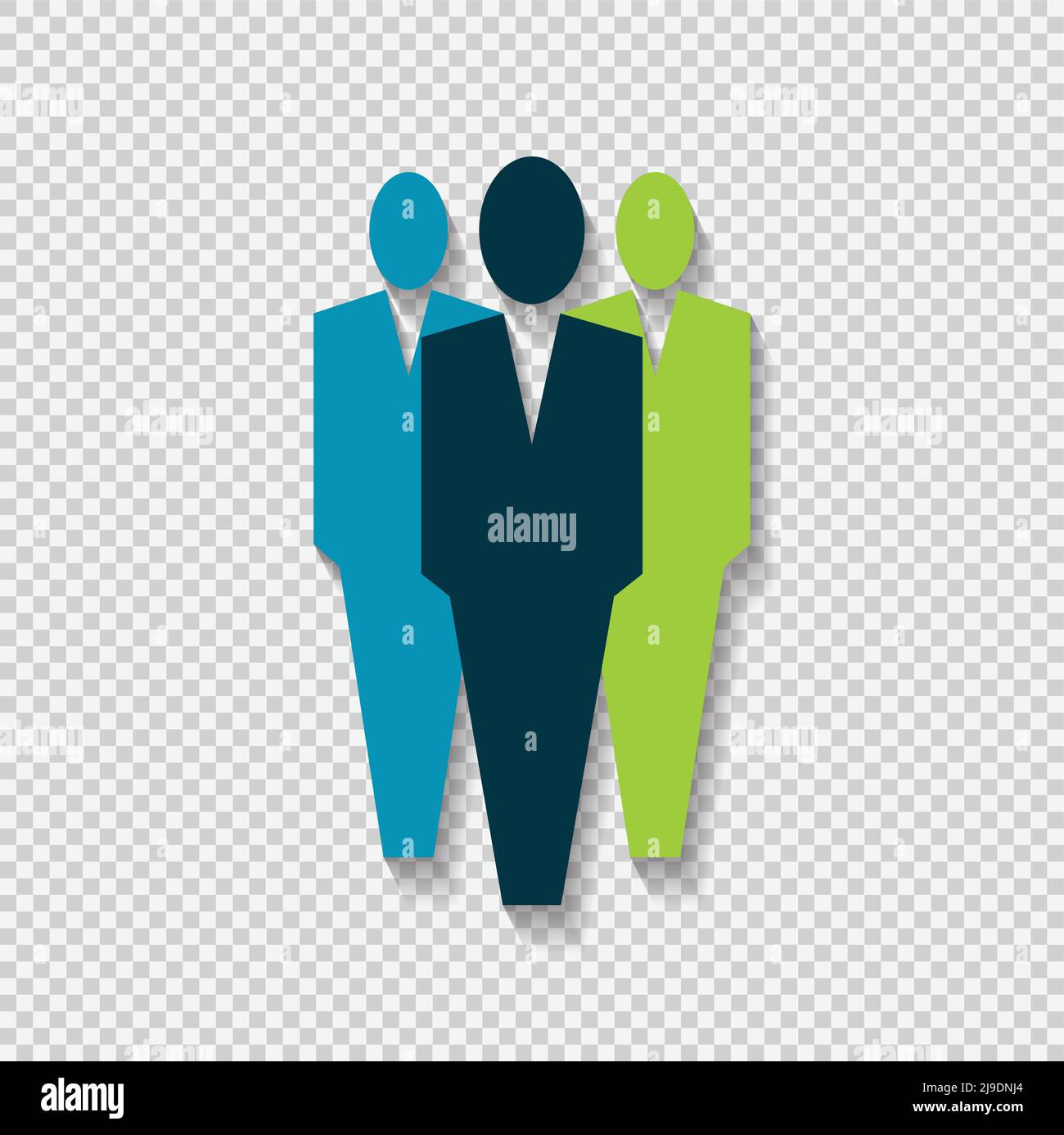 Happy group three friends wearing Stock Vector Images - Alamy
