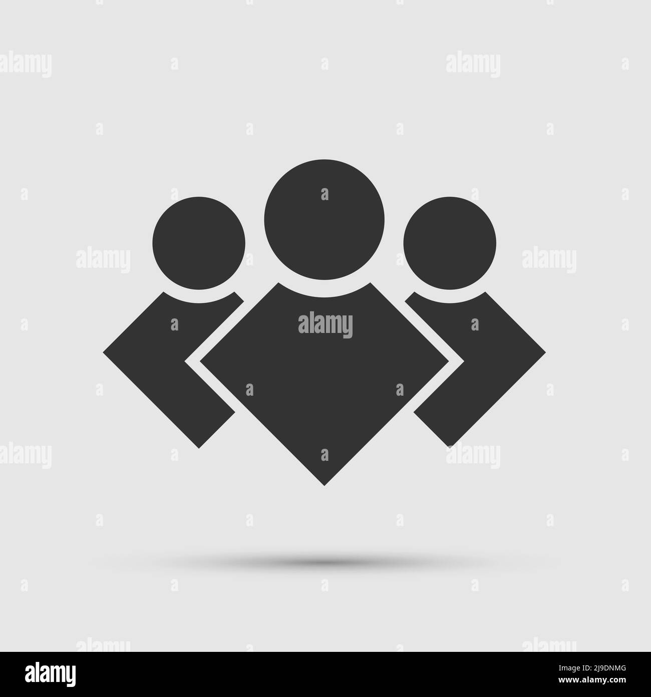 Group four people logo,Teamwork icon.vector illustrator Stock Vector ...