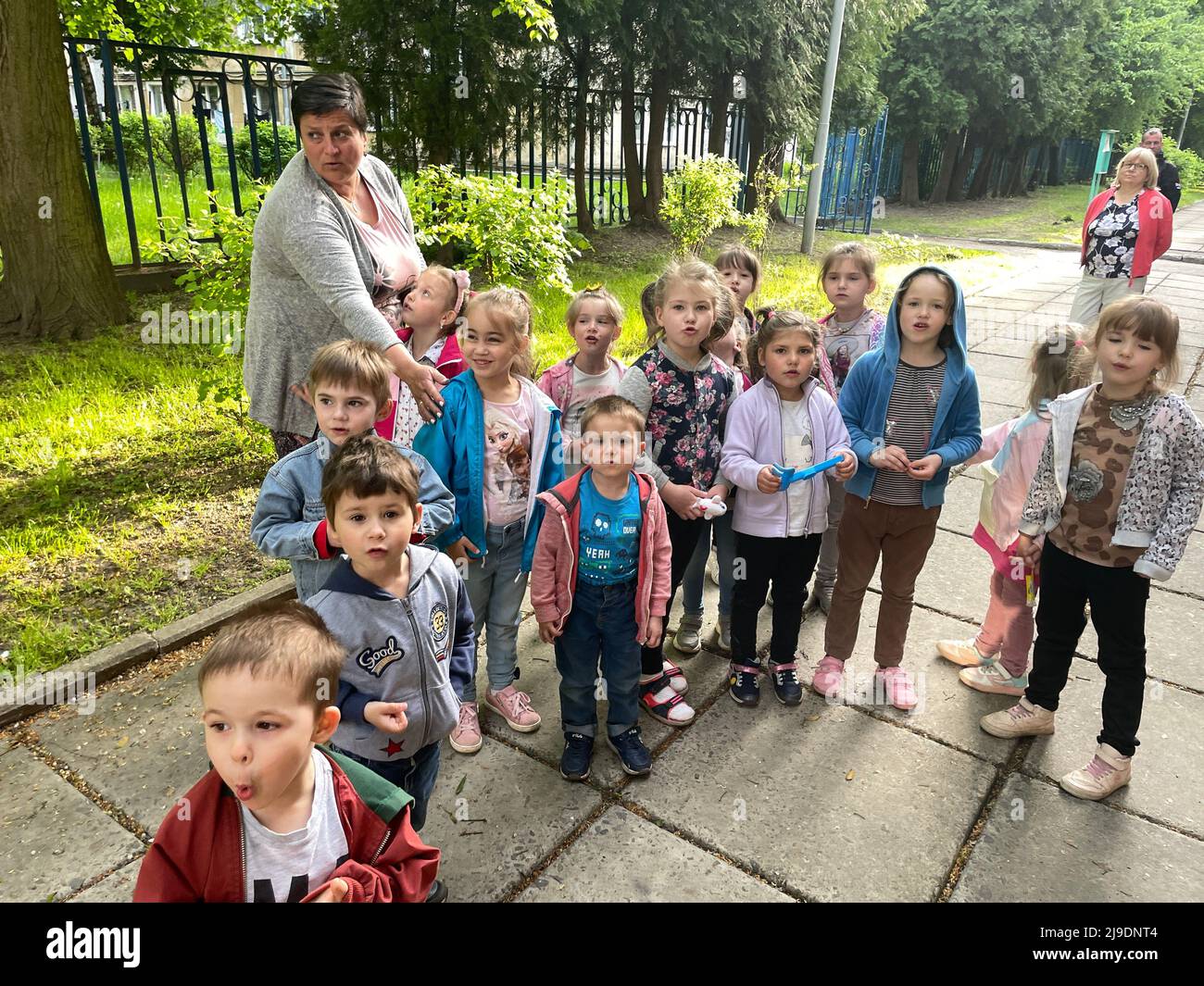 Lviv, Ukraine. 16th May, 2022. Adorable orphans and refugee children in ...