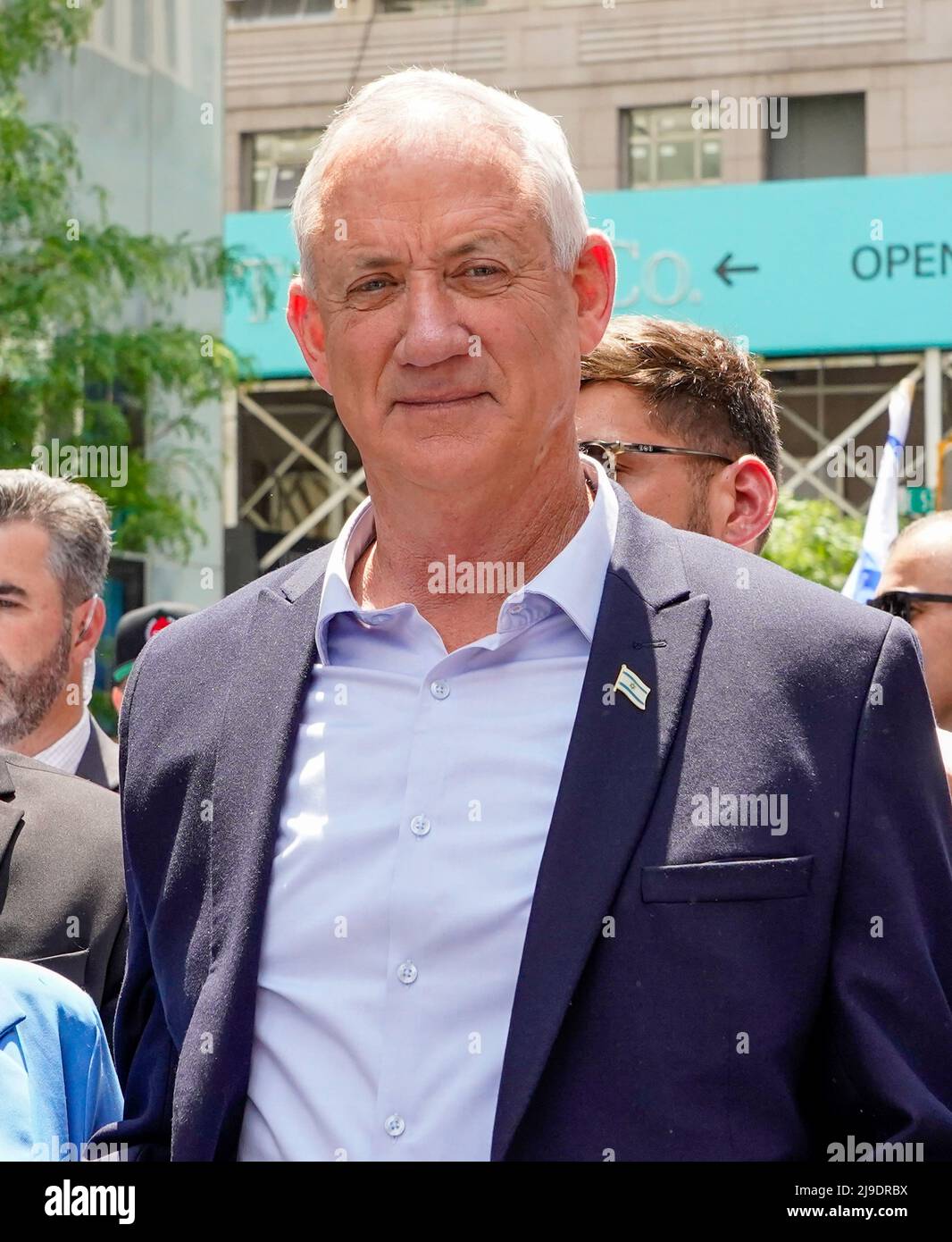 Israel Defense Mininter Benjamin Benny Gantz during the 2022 Israel Day Parade, held along Fifth ...