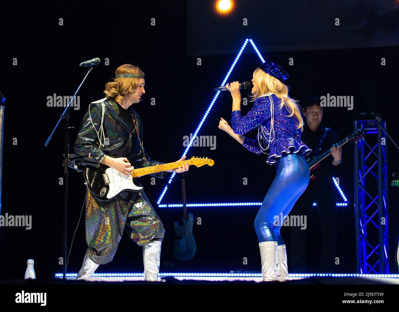 ABBA MANIA Photocall held at Shaftesbury Theatre, Shaftesbury Ave ...