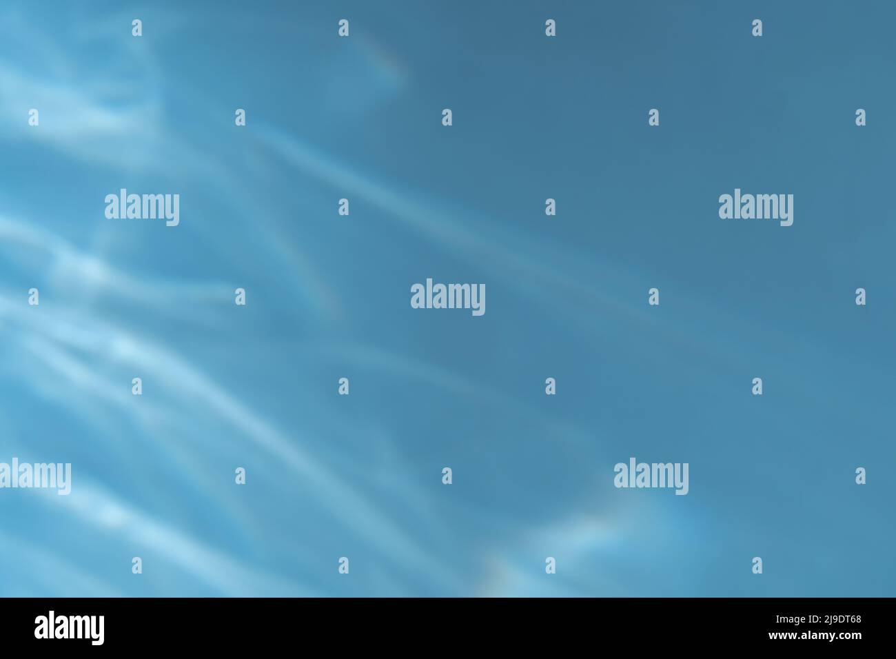 Caustic effect light refraction on blue wall overlay photo mockup ...