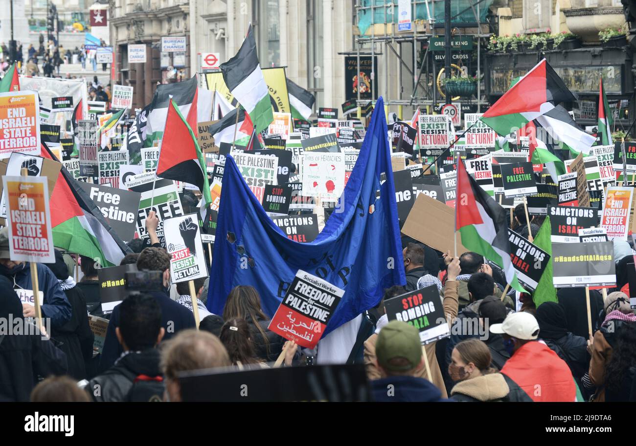 A huge pro Palestine March is taking place in London. Despite the ...