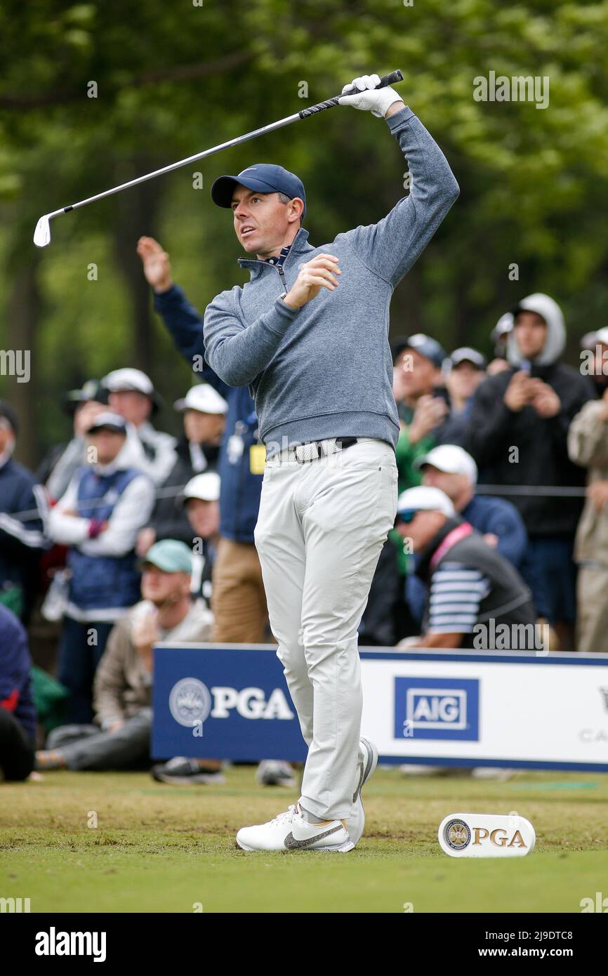 May 21, 2022: RORY MCILROY reacts to a shot on the 11TH hole during the ...