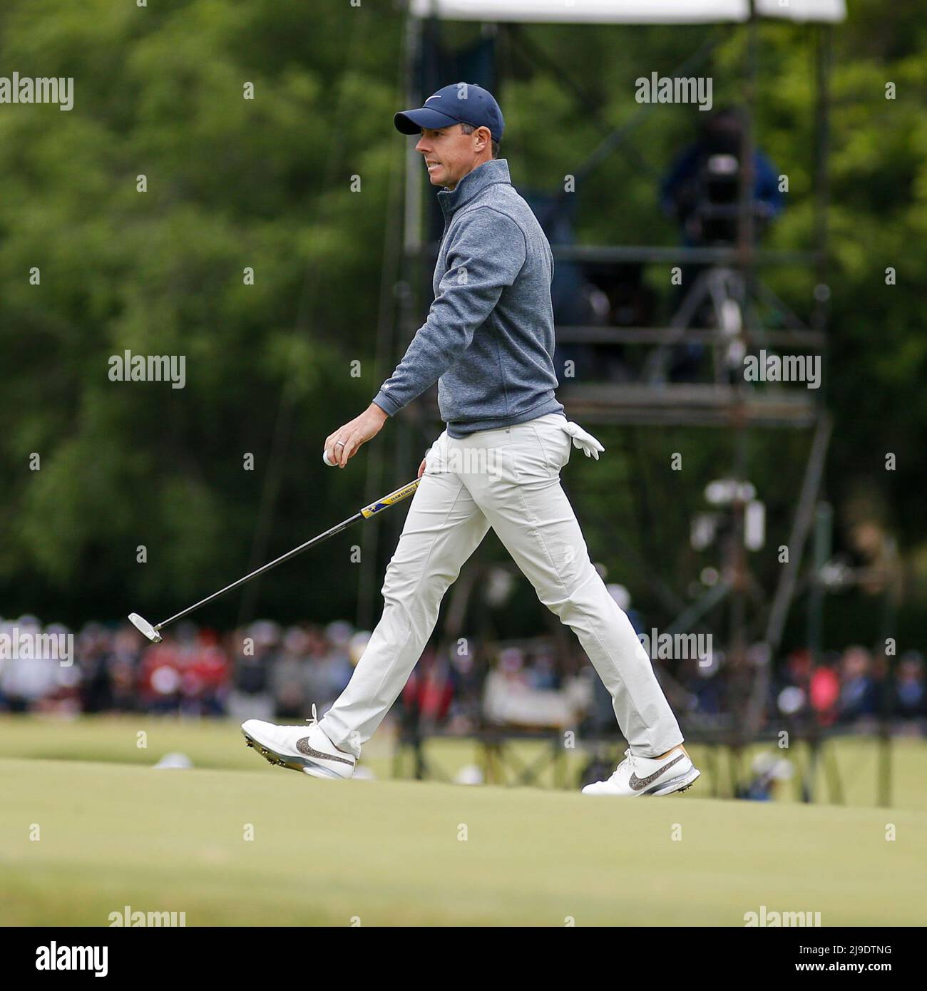 May 21, 2022: RORY MCILROY reacts to a shot on the 10th hole during the ...