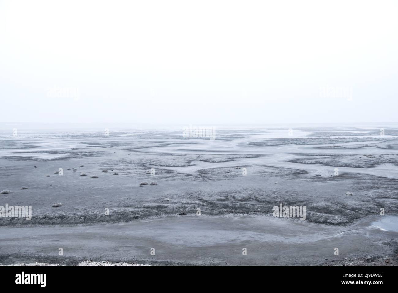 The beautiful and curious tidal mud flat Stock Photo - Alamy