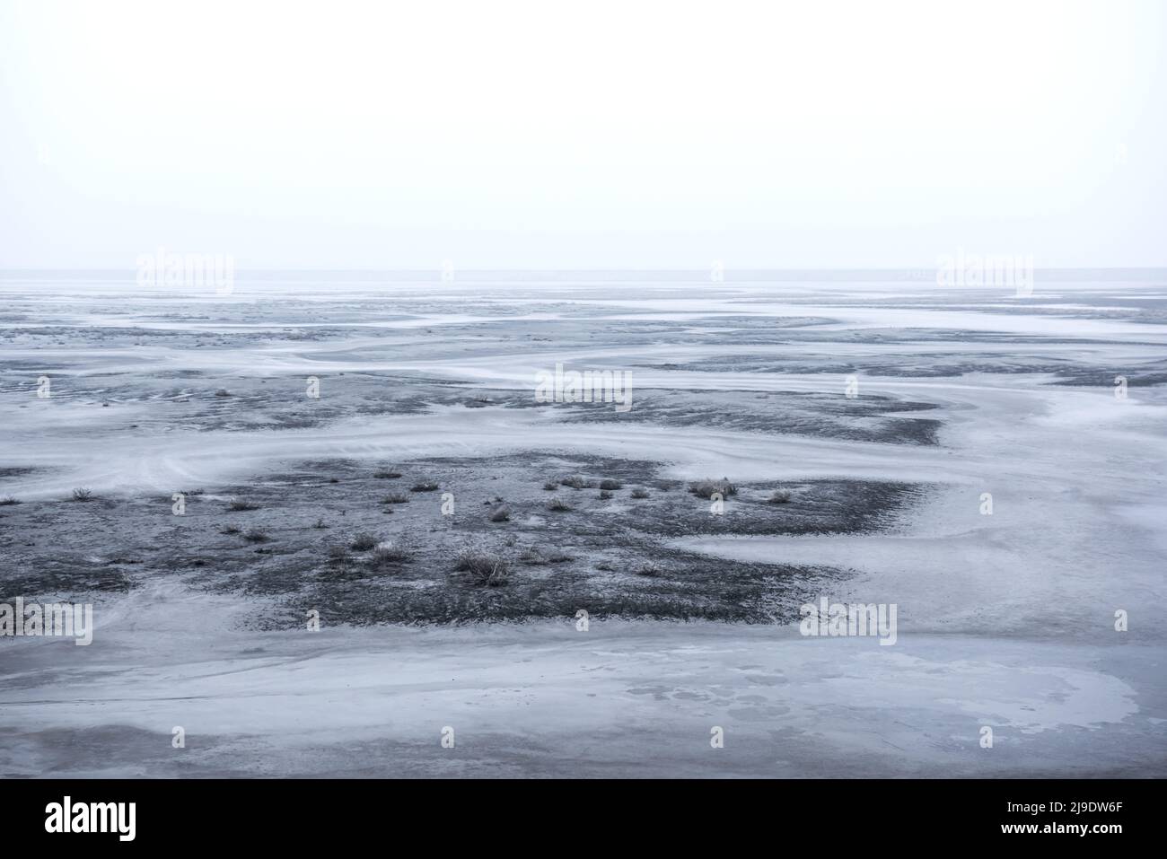The beautiful and curious tidal mud flat Stock Photo - Alamy