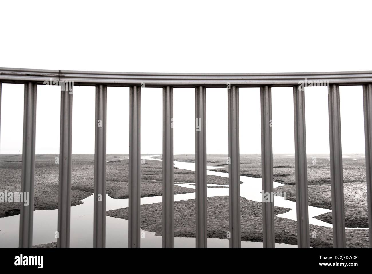 The beautiful and curious tidal mud flat Stock Photo - Alamy