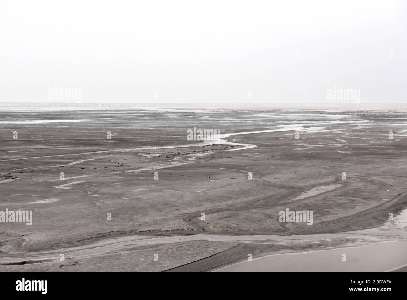 The beautiful and curious tidal mud flat Stock Photo - Alamy