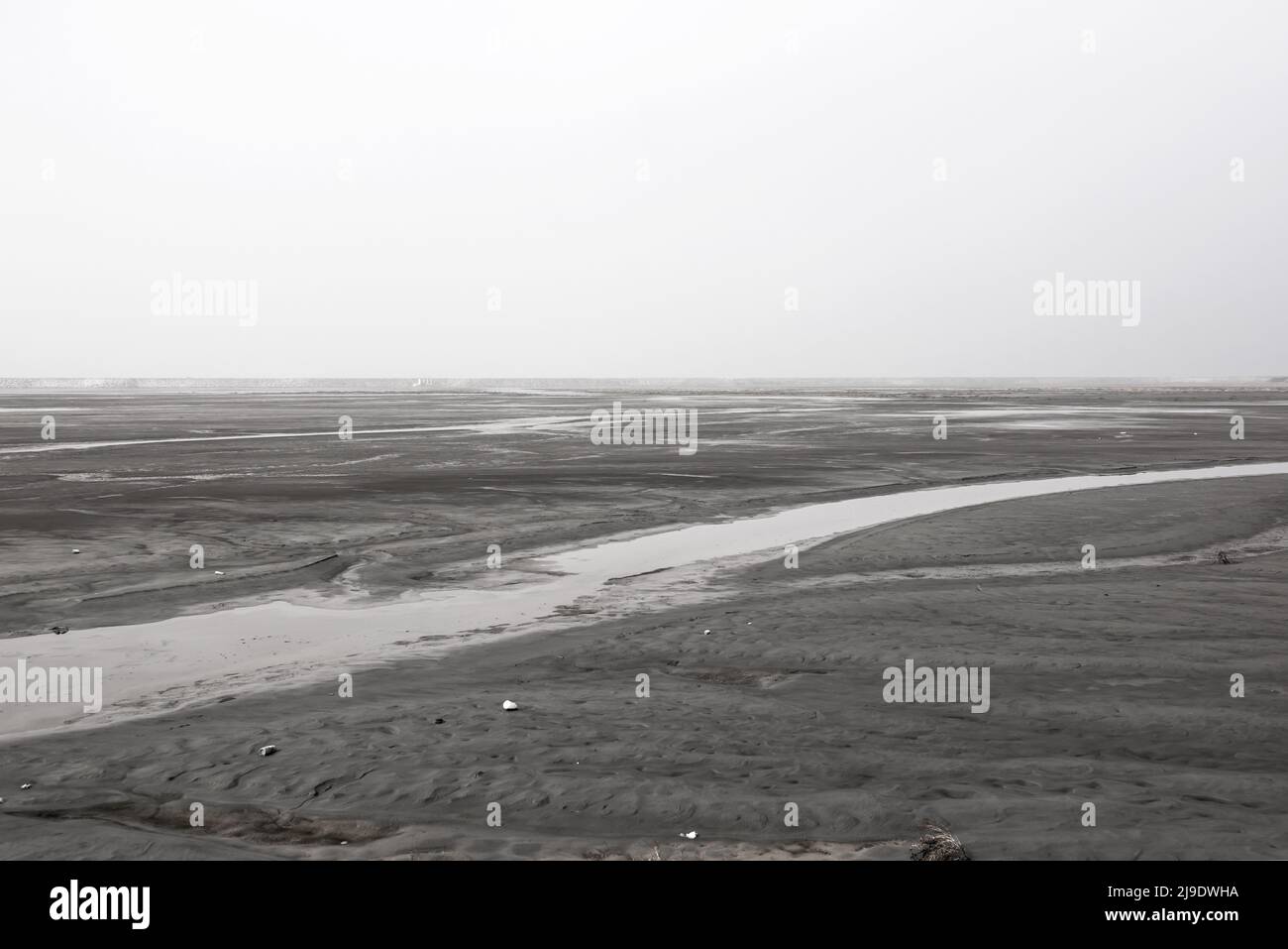 The beautiful and curious tidal mud flat Stock Photo - Alamy