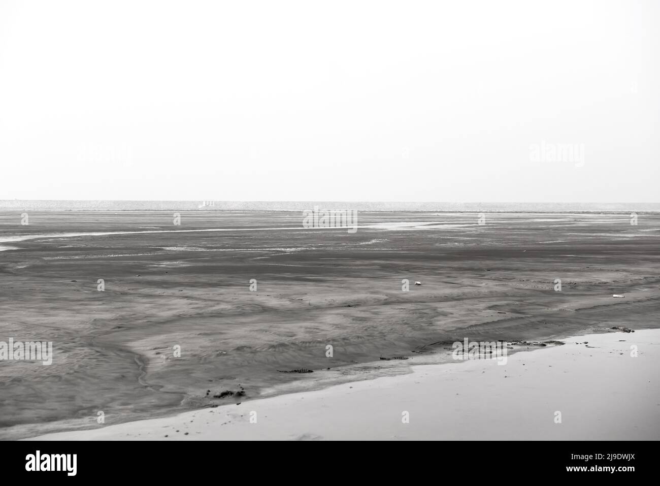 The beautiful and curious tidal mud flat Stock Photo - Alamy