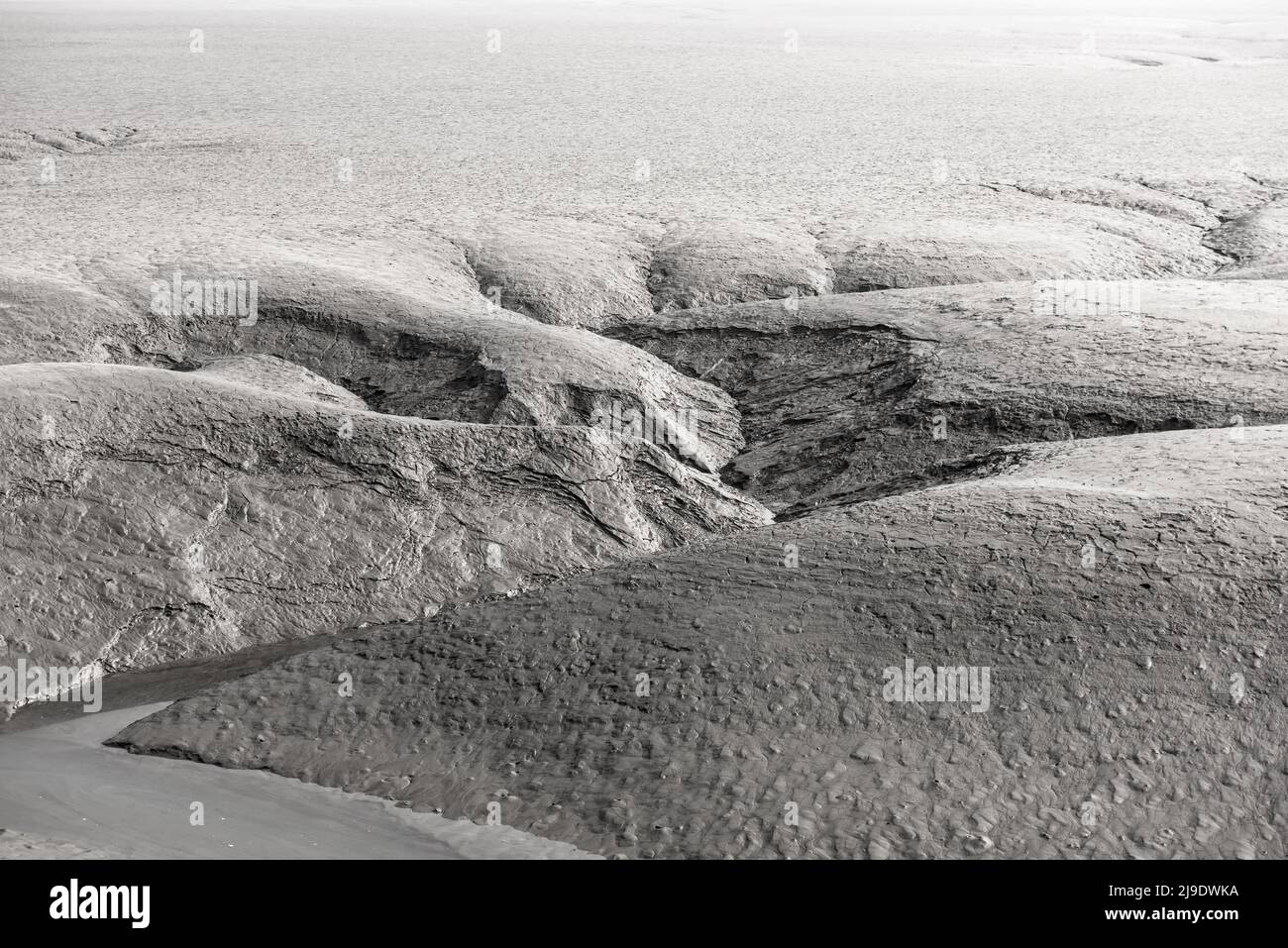 The beautiful and curious tidal mud flat Stock Photo - Alamy