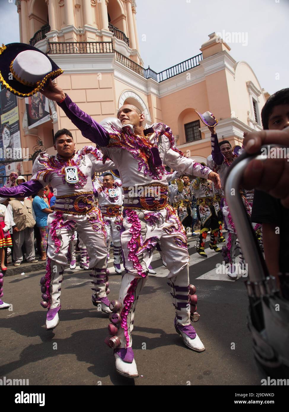 Traditional Peruvian dancers take part in the Virgin of Candelaria ...