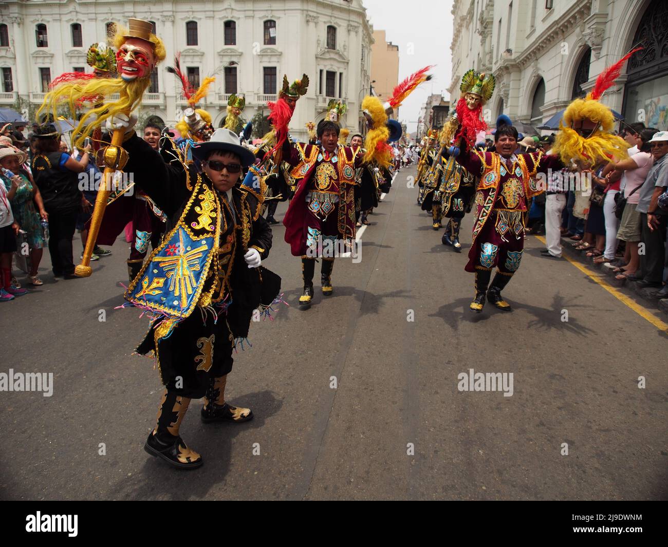 Traditional Peruvian dancers take part in the Virgin of Candelaria ...