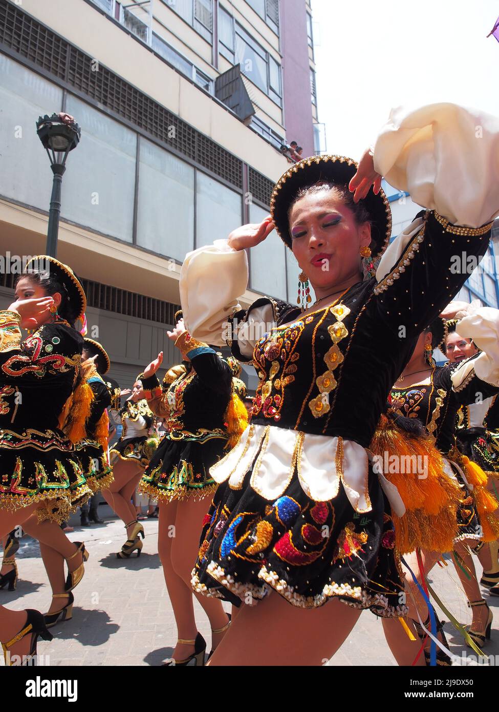 Traditional Peruvian dancers take part in the Virgin of Candelaria ...