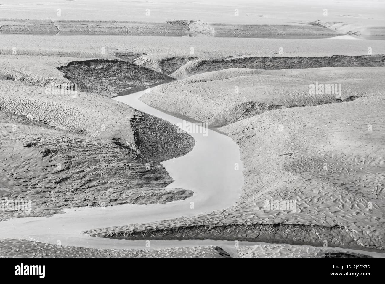 The beautiful and curious tidal mud flat Stock Photo - Alamy