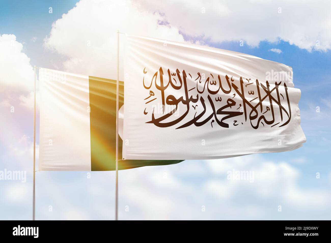 Pakistan flag afghanistan waving hi-res stock photography and images ...