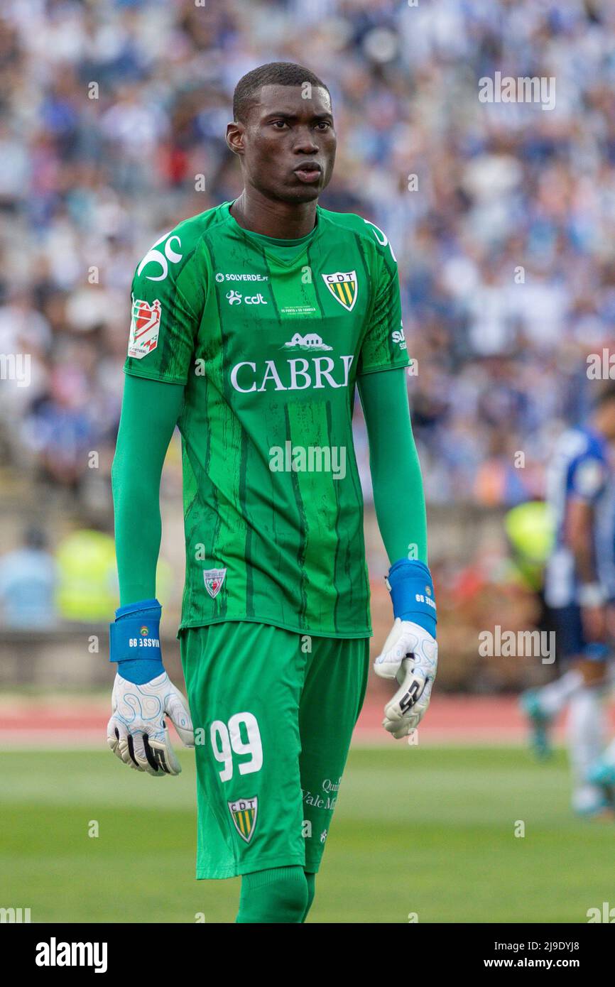 May 22, 2022. Lisbon, Portugal. Tondela's goalkeeper from Mauritania ...