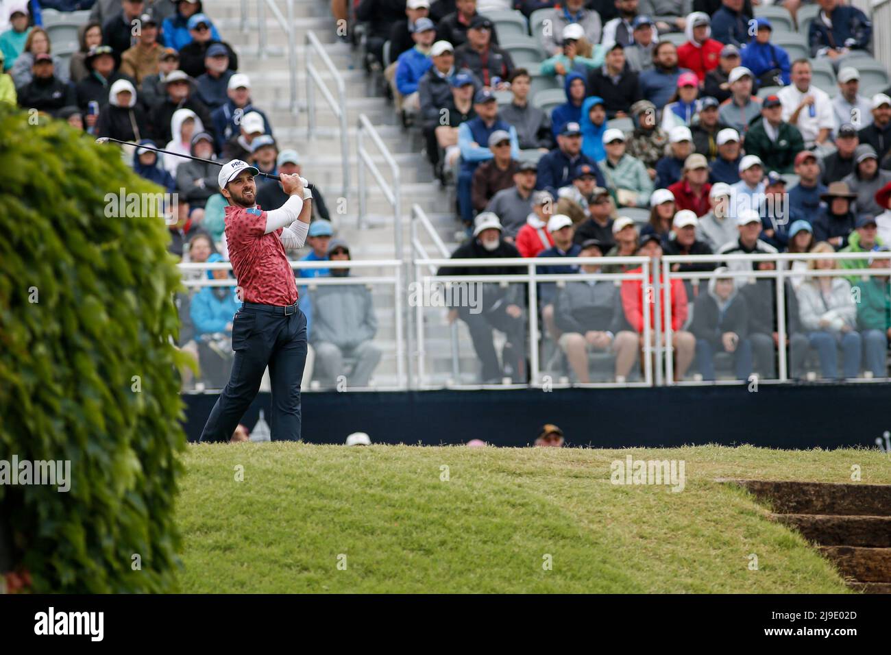 Tulsa, Oklahoma, USA. 21st May, 2022. DENNY MCCARTHY hits a shot on the ...