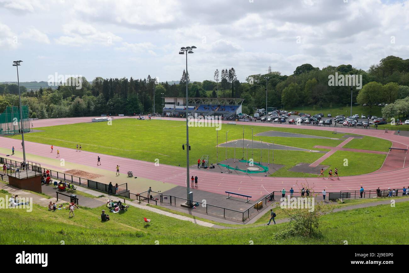 Race meeting at UK athletics track - The Mary Peters Track, Belfast ...