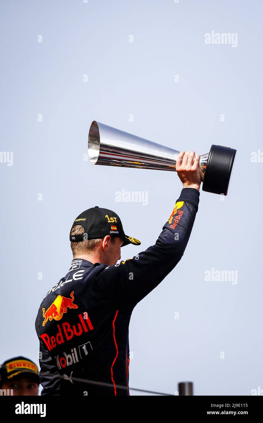 VERSTAPPEN Max (ned), Red Bull Racing RB18, portrait, podium during the Formula 1 Pirelli Grand ...