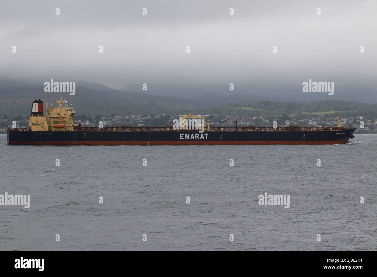 Dubai Beauty, an Aframax crude oil tanker operated by Emarat Maritime ...
