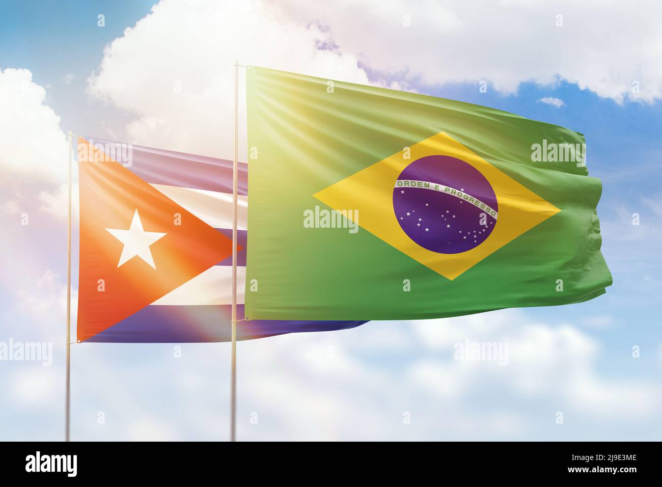 Cuba brazil flag hi-res stock photography and images - Alamy