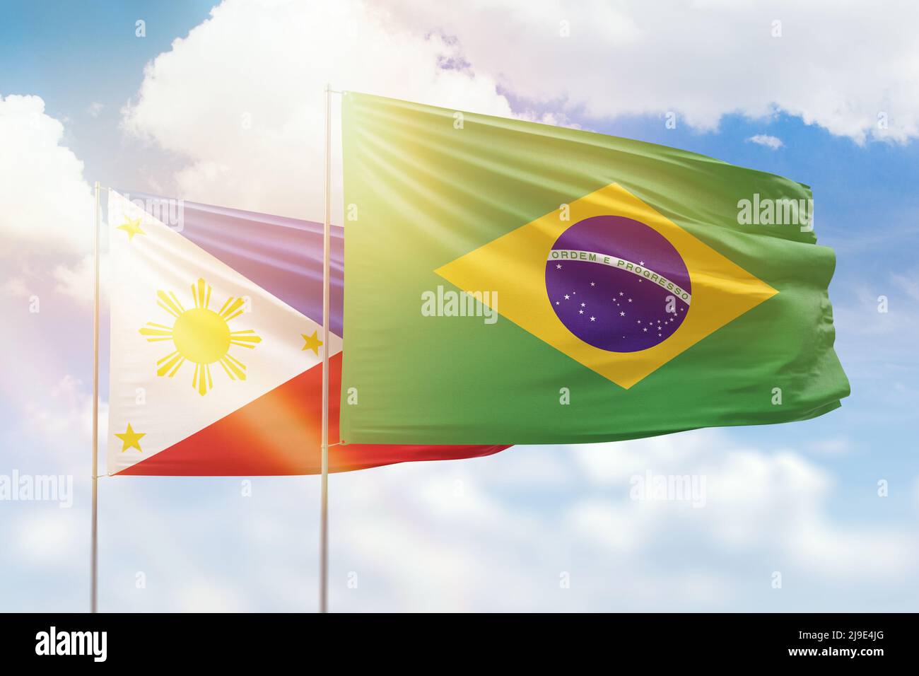 Brazil philippines flag hi-res stock photography and images - Alamy