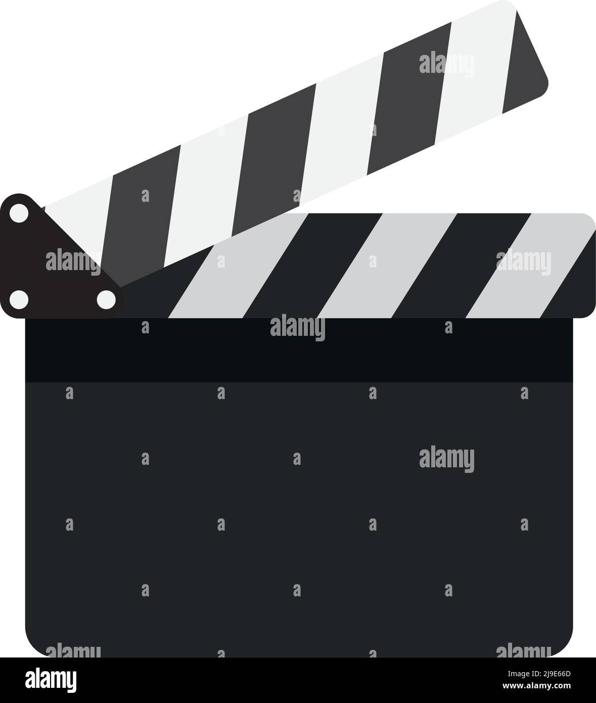 black clapper board isolated icon Stock Vector Image & Art - Alamy