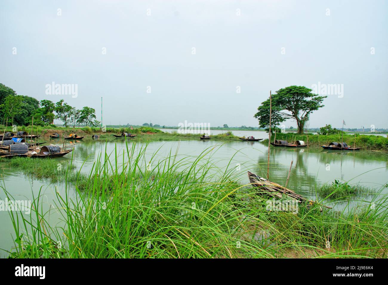 These pictures are taken in a village of West Bengal, India where river ...