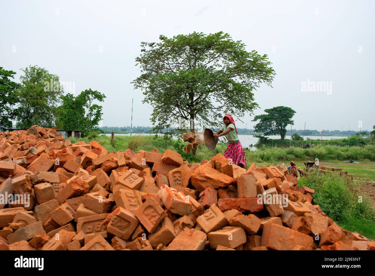 These pictures are taken in a village of West Bengal, India where river ...