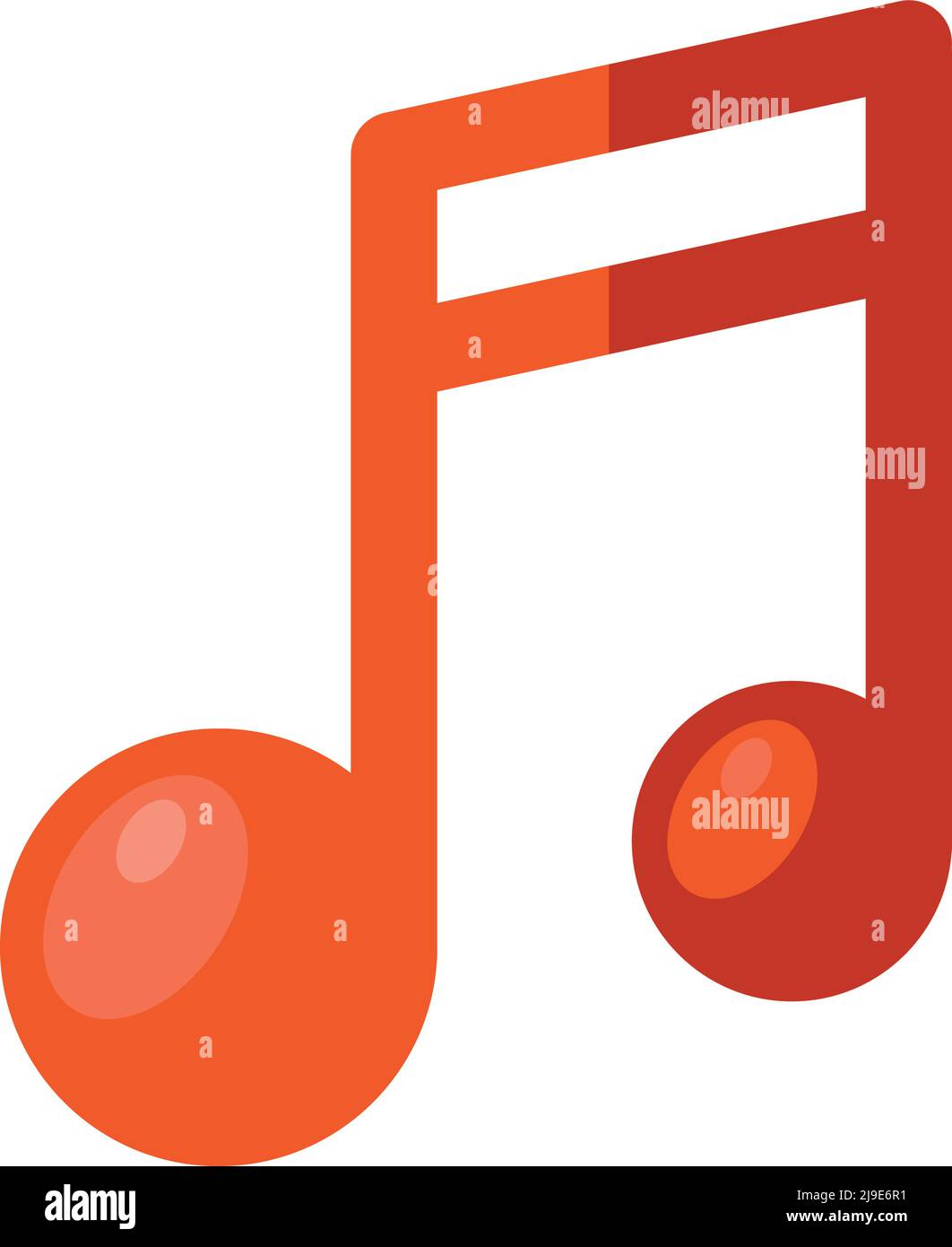 red music note isolated icon Stock Vector Image & Art - Alamy