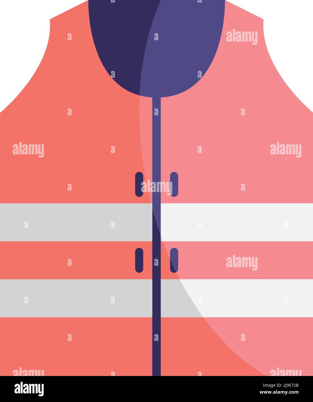 orange vest work safety icon Stock Vector Image & Art - Alamy