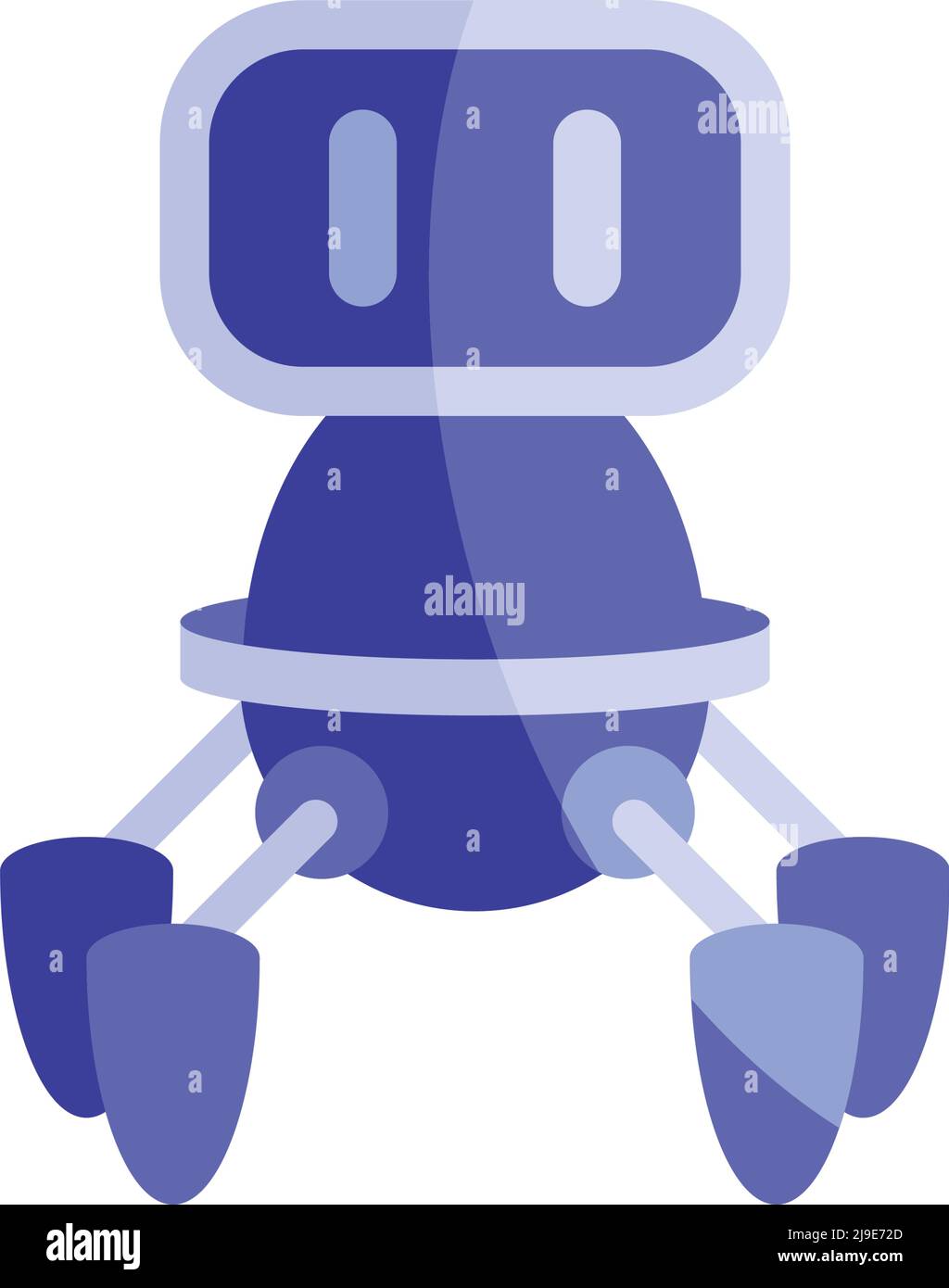 purple robot float future icon Stock Vector Image & Art - Alamy