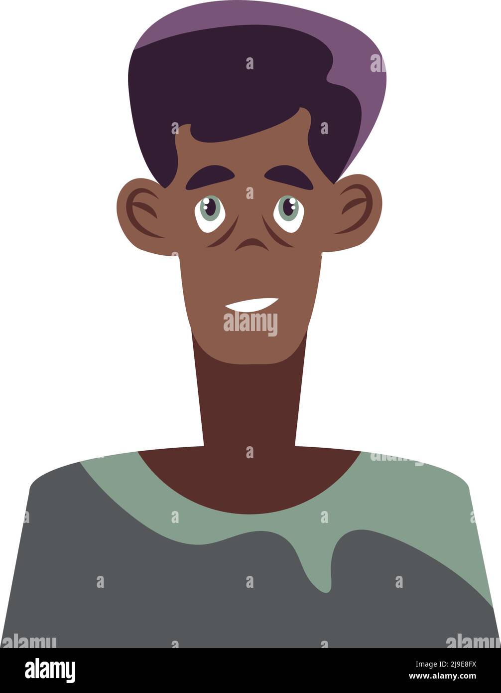 afro man anime style character Stock Vector Image & Art - Alamy