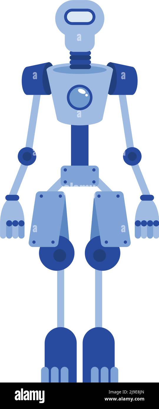blue humanoid robot future icon Stock Vector Image & Art - Alamy