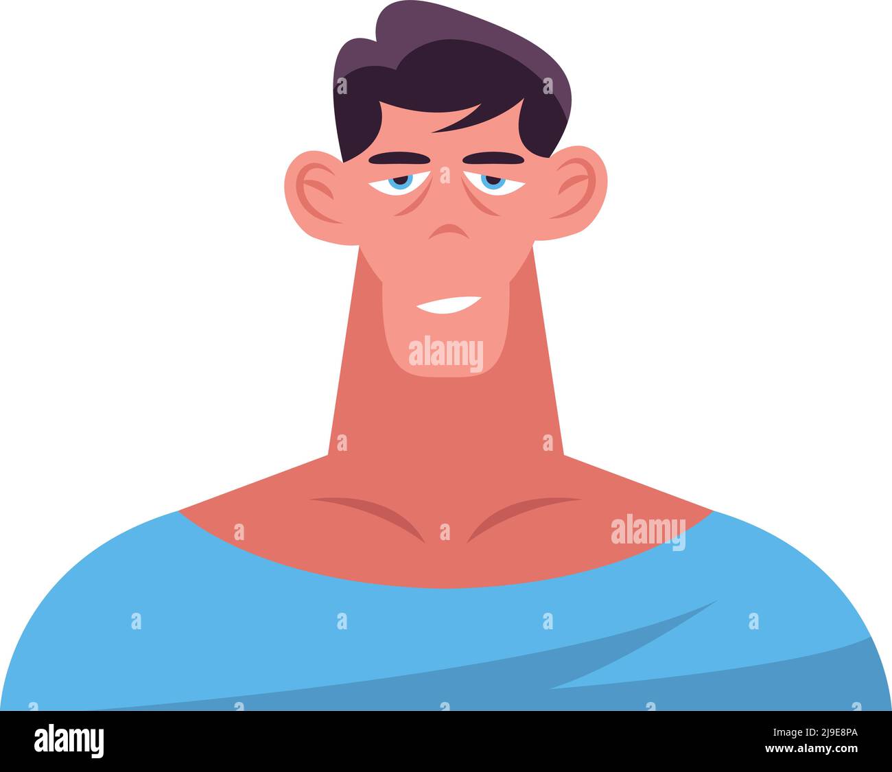 ugly man anime style character Stock Vector Image & Art - Alamy