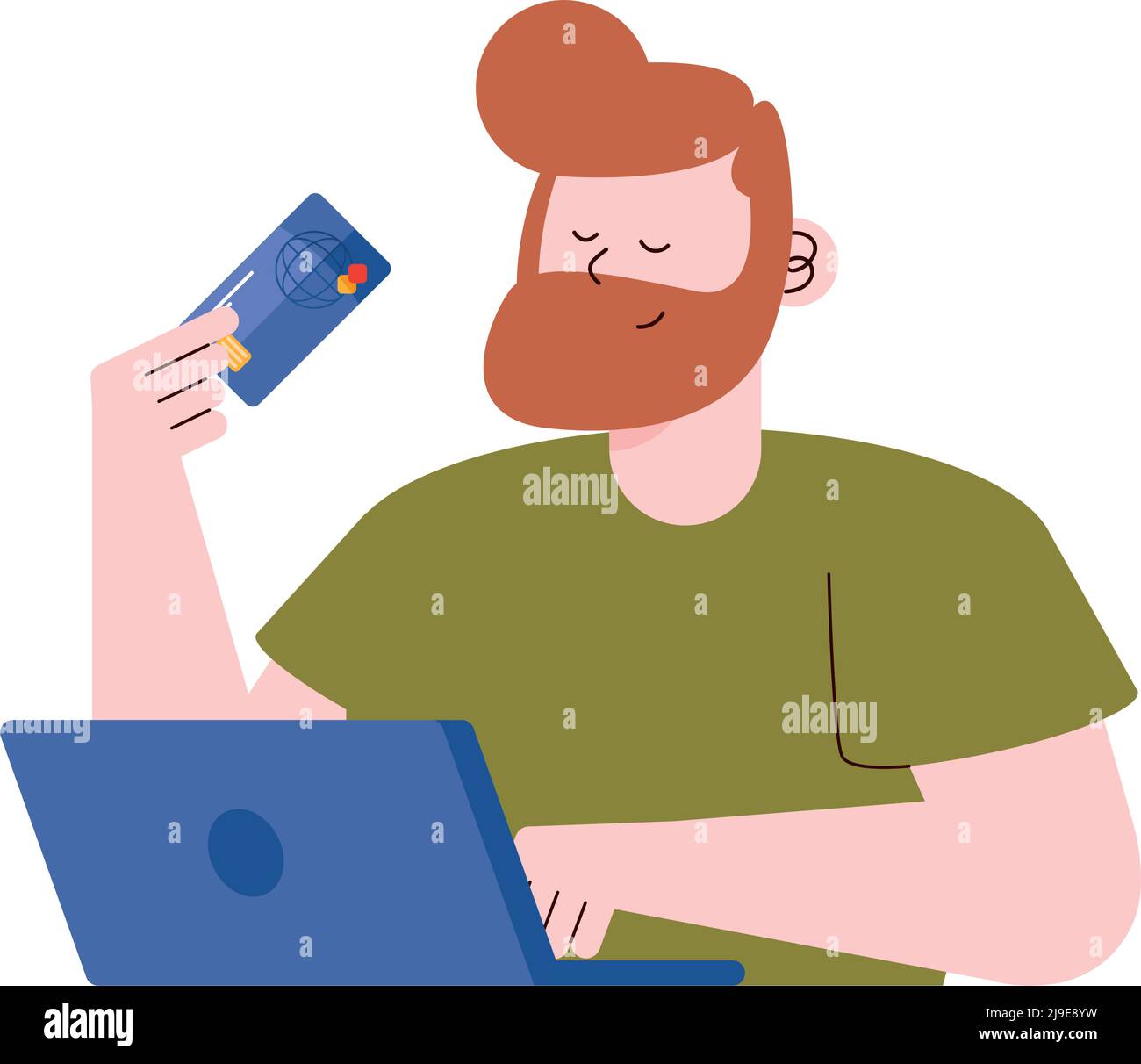 man with credit card character Stock Vector Image & Art - Alamy
