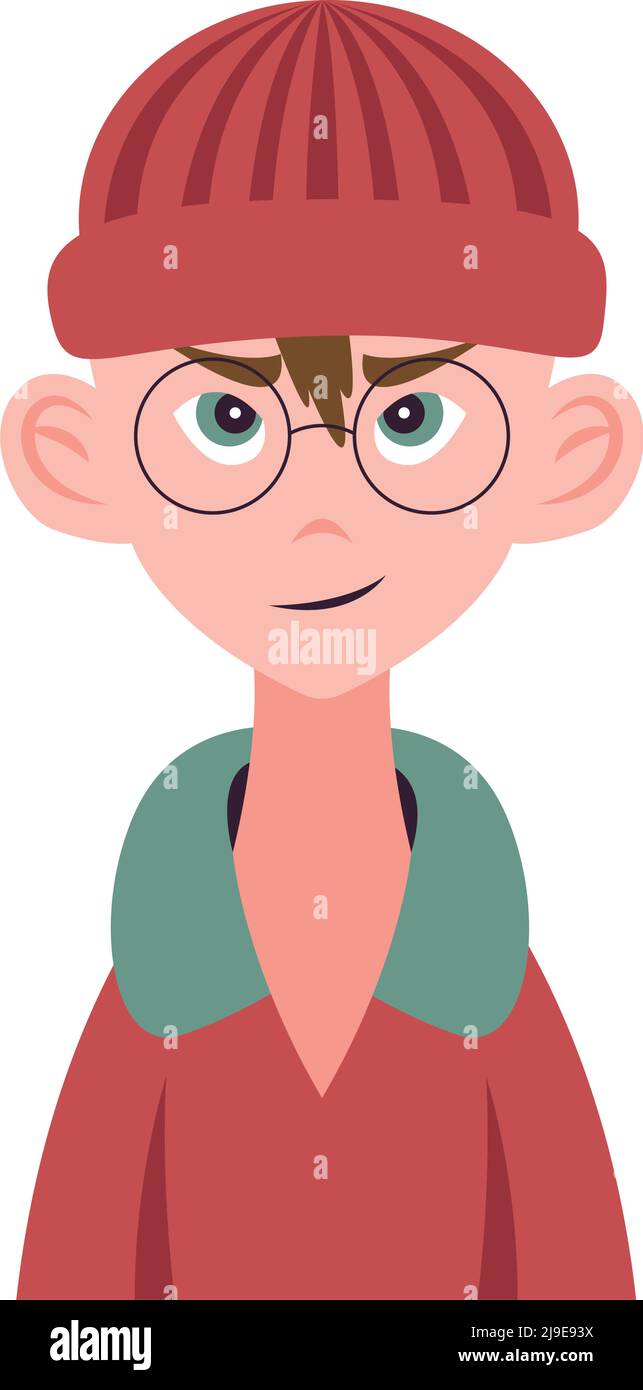 man wearing hat anime character Stock Vector Image & Art - Alamy