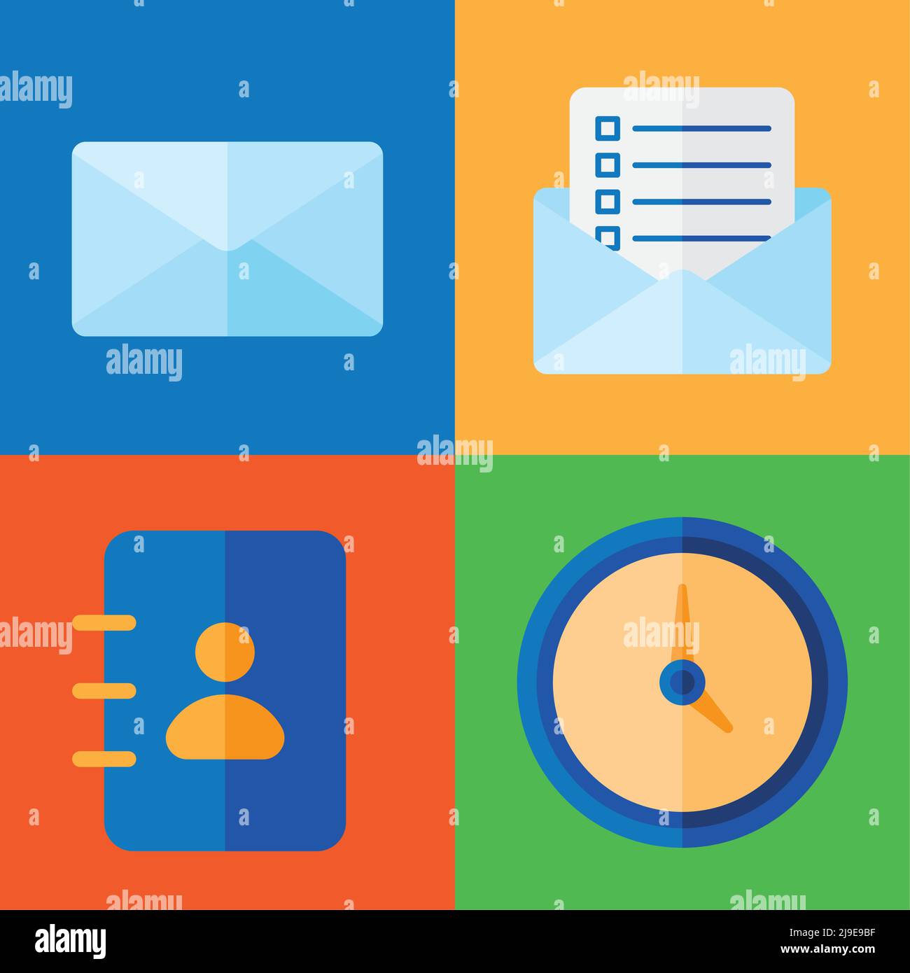 four app menu set icons Stock Vector Image & Art - Alamy